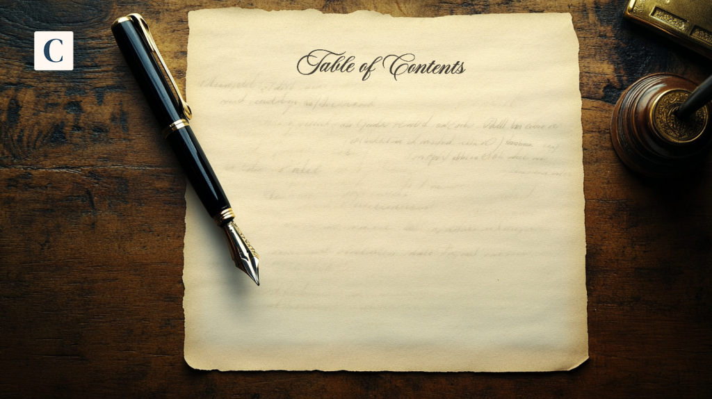 How To Write a White Paper Table of Contents