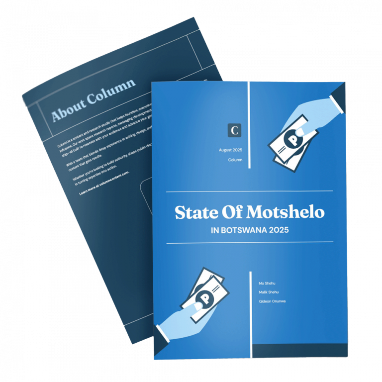 Report: State of Motshelo in Botswana 2025 - Column